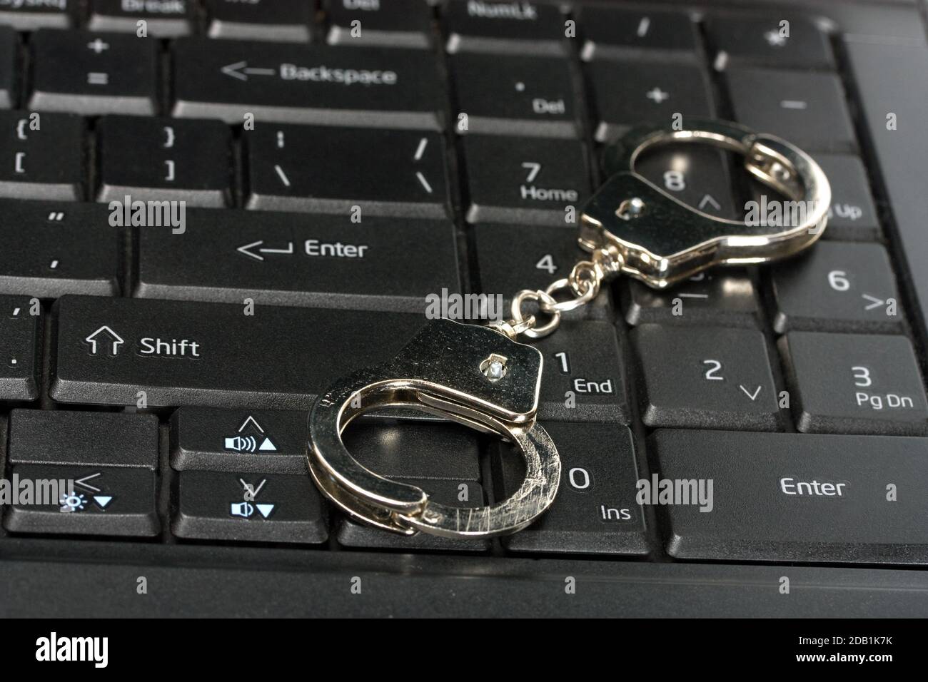Computer Keyboard, concept of Computer Hacker Stock Photo - Alamy