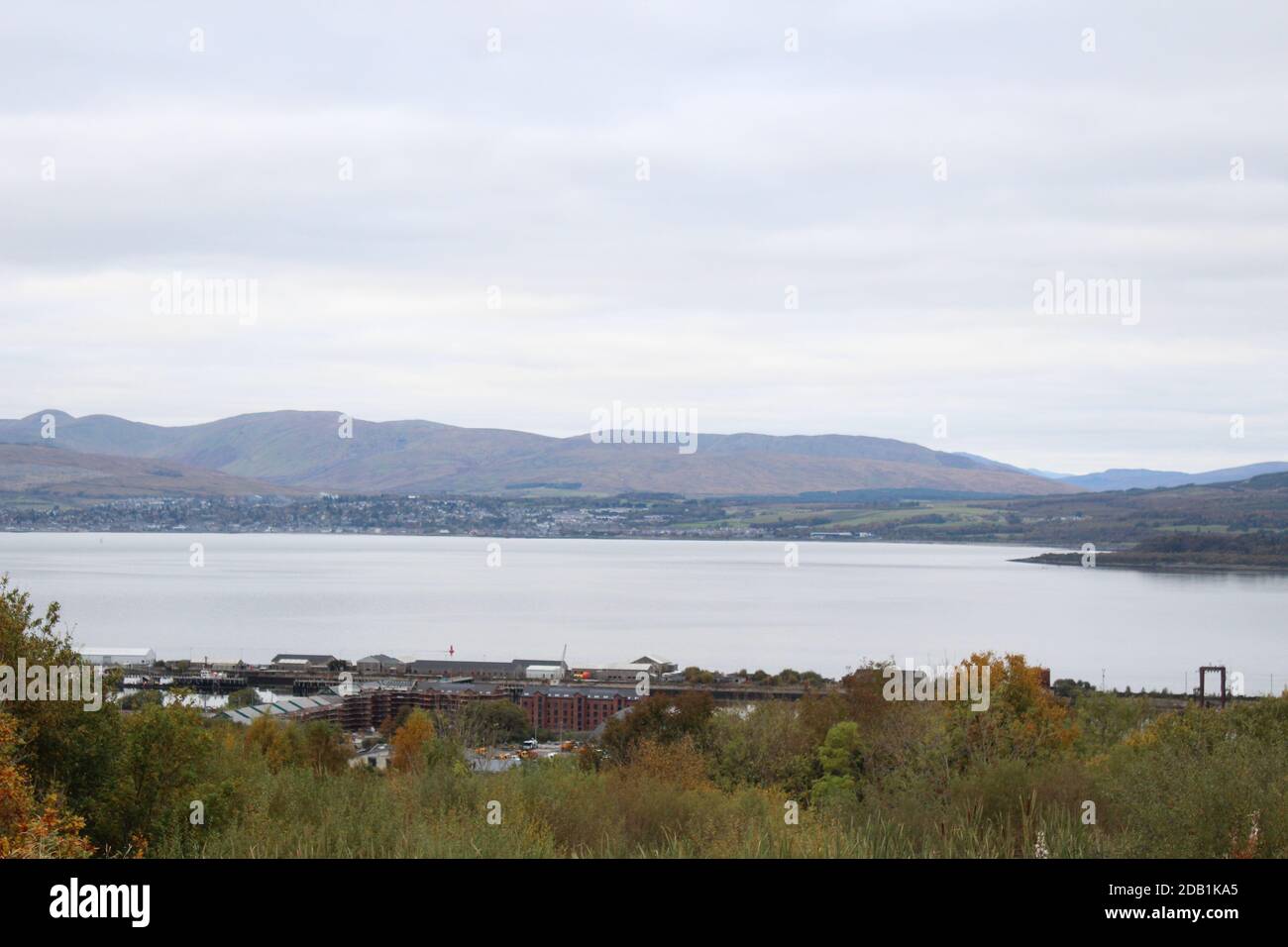 View from Knocknairshill Cemetery- Greenock, Scotland Stock Photo - Alamy