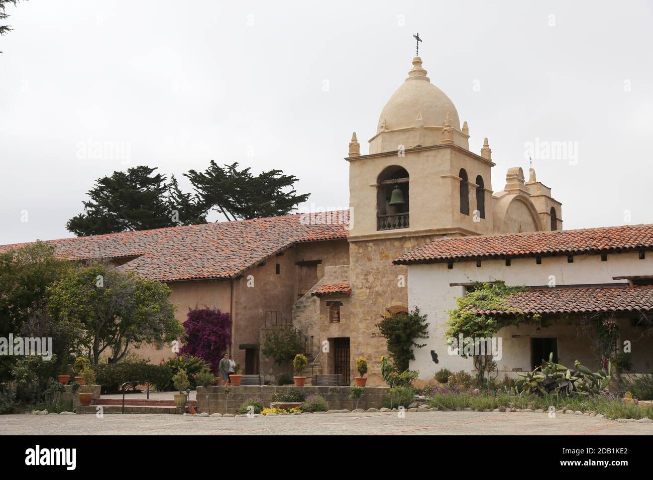 Mission San Carlos Borromeo del R’o Carmelo. First built in 1797, is ...