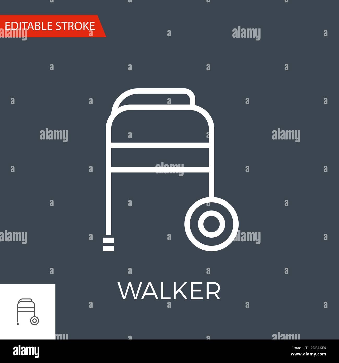 Walker Vector Icon Stock Vector Image & Art - Alamy