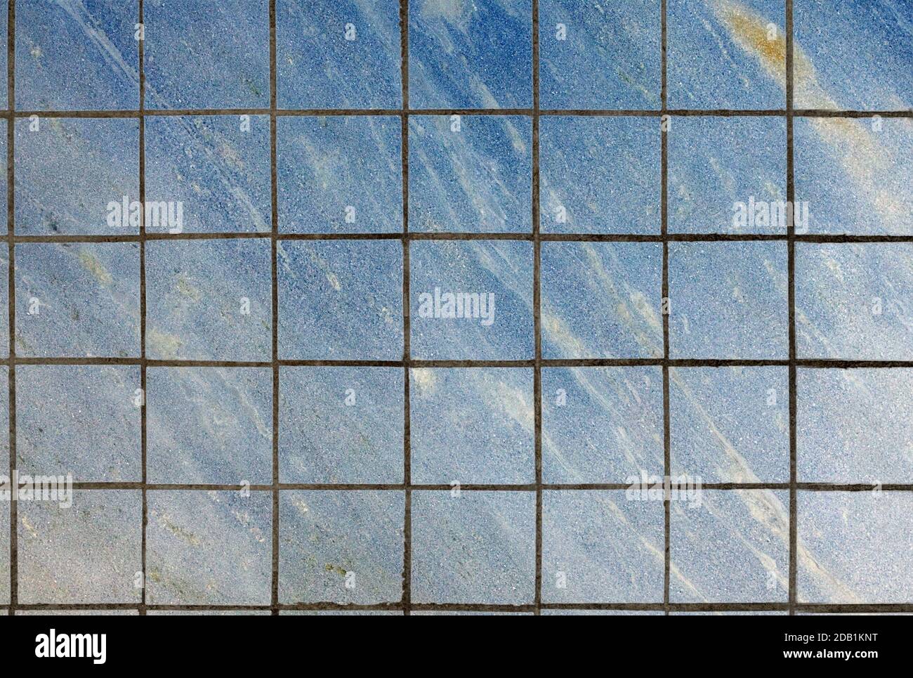Mosaic tiles blue background Stock Photo - Alamy