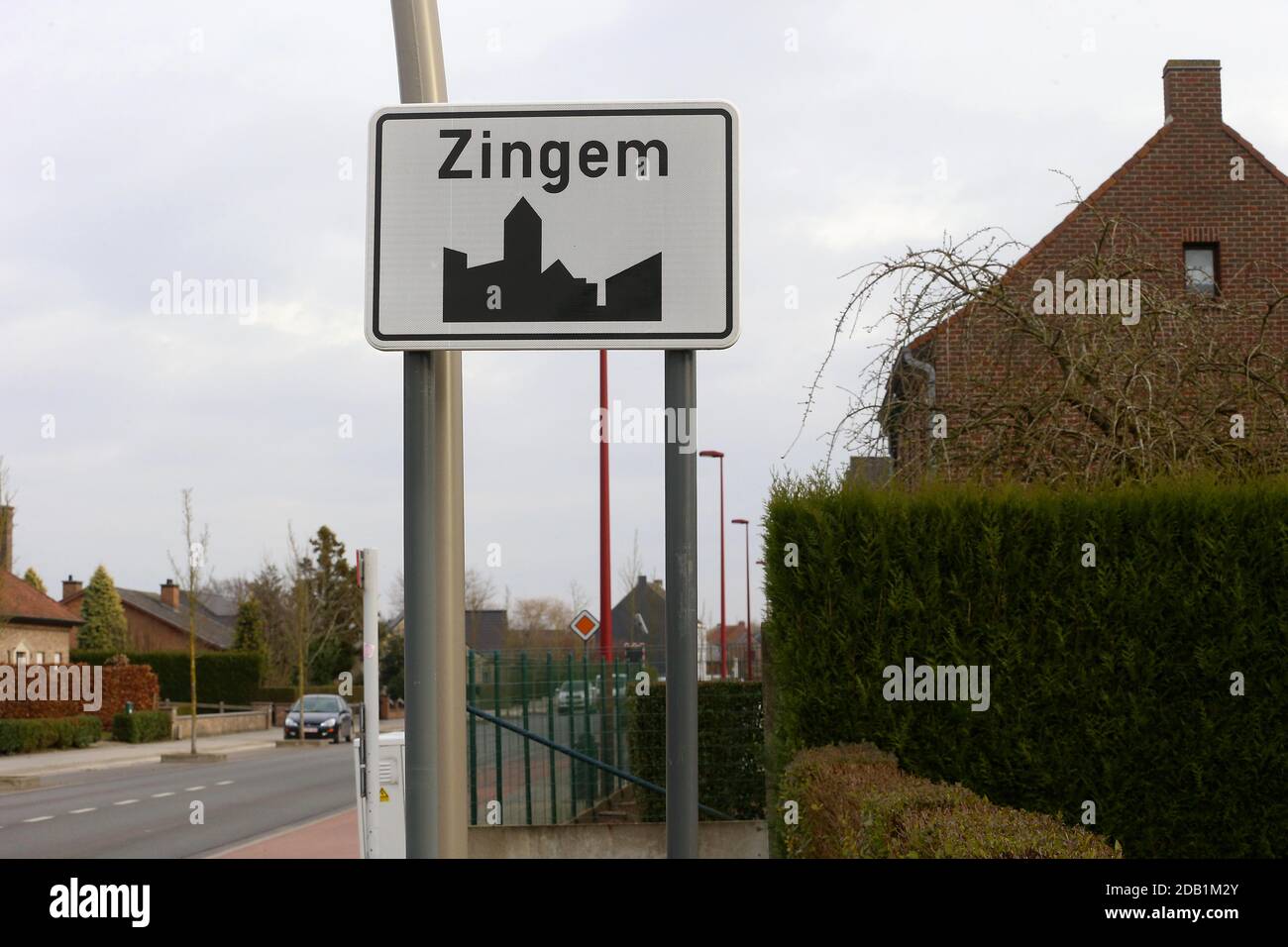 Illustration picture shows Zingem signage, on Wednesday 21 December ...