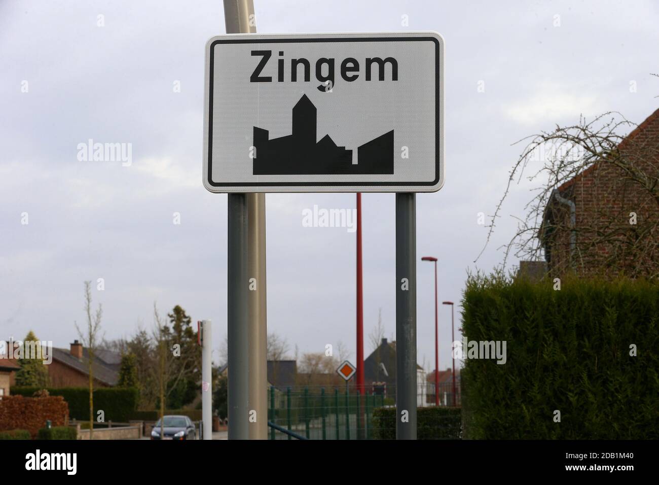 Illustration picture shows Zingem signage, on Wednesday 21 December ...