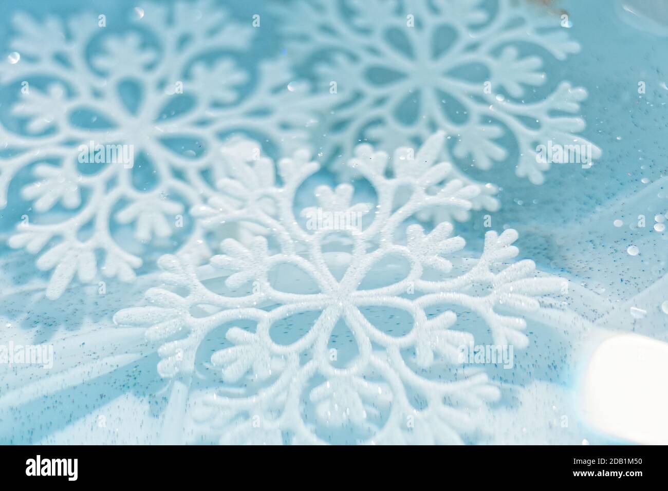snowflake frozen ice winter background Stock Photo - Alamy