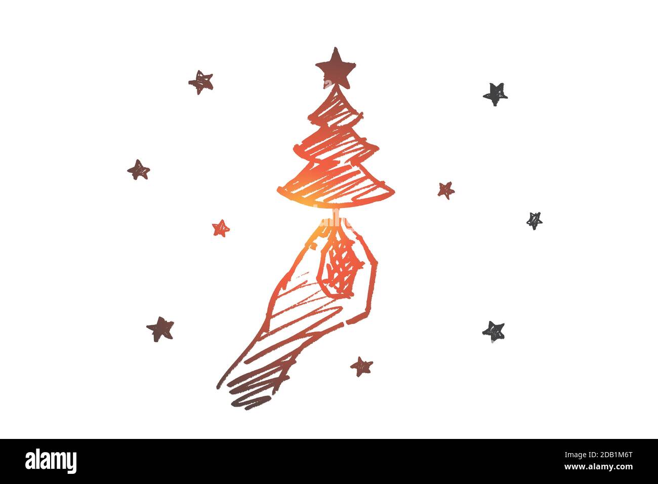 Small decorative tree in Stock Vector Images - Alamy