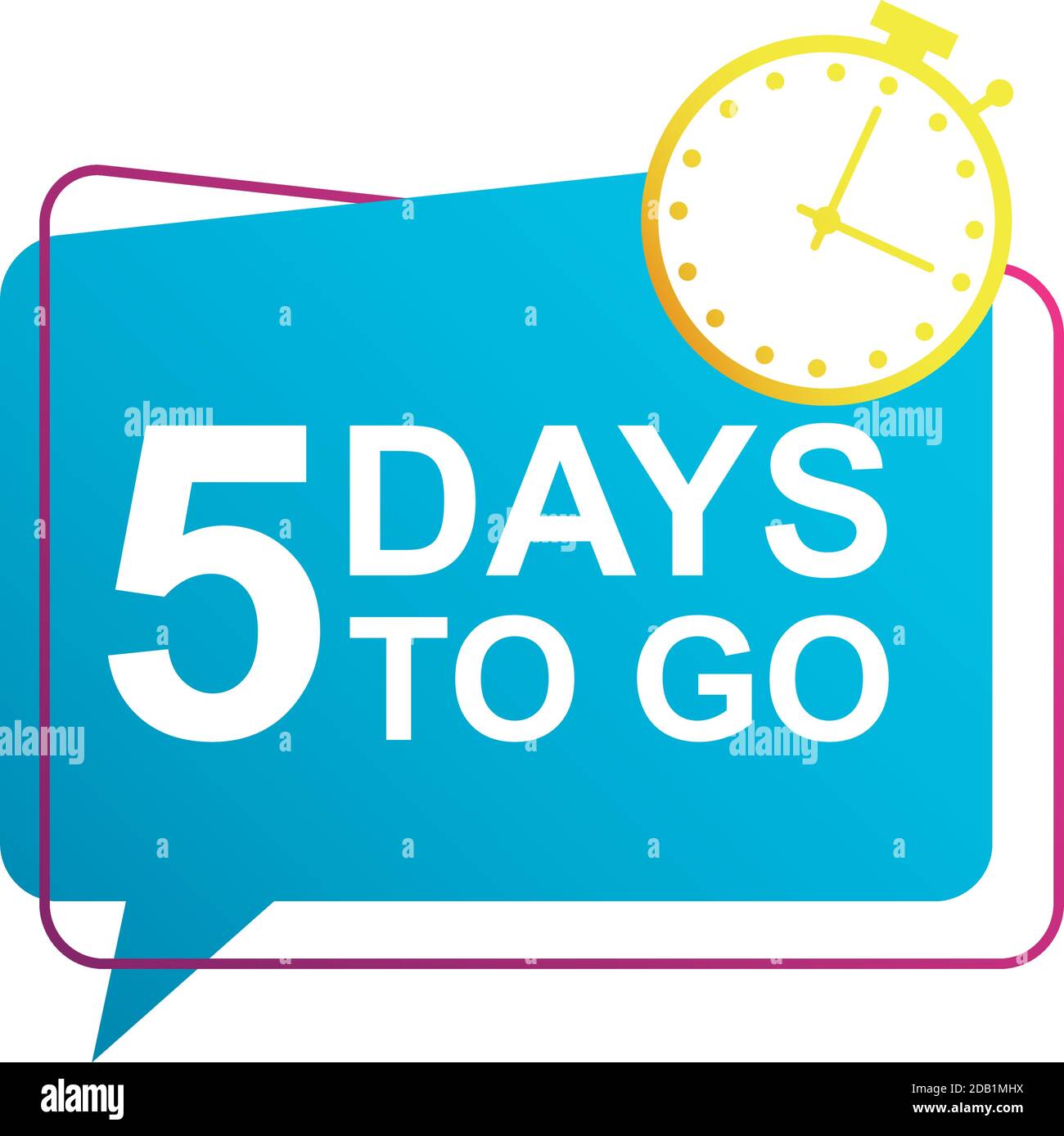 five days to go sale countdown badge with chronometer vector ...