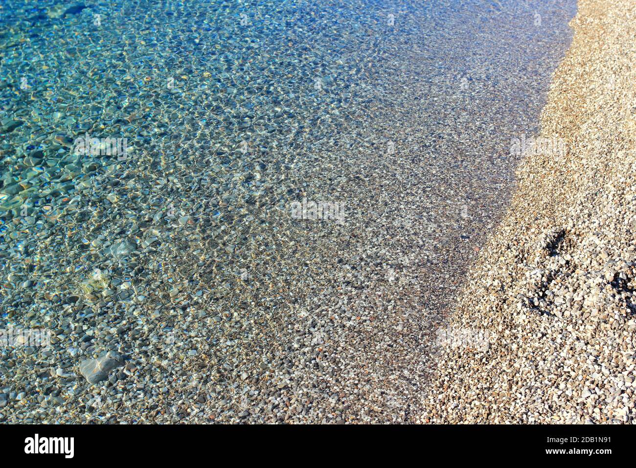 Beach on Adriatic sea, Senj touristic destination, Croatia Stock Photo ...