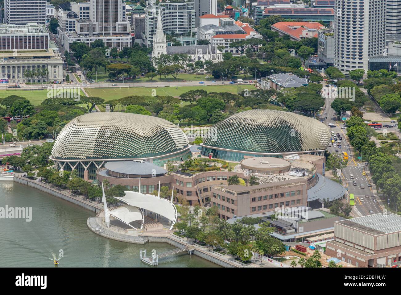 View of the Esplanade - Theatres on the Bay in Singapore taken from the ...