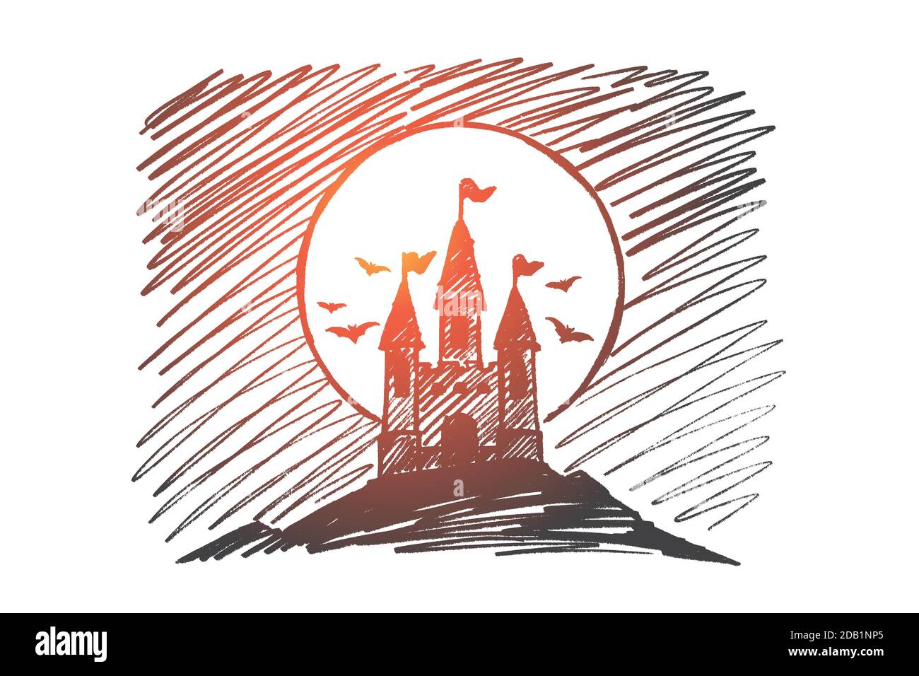 Dracula Castle Drawing