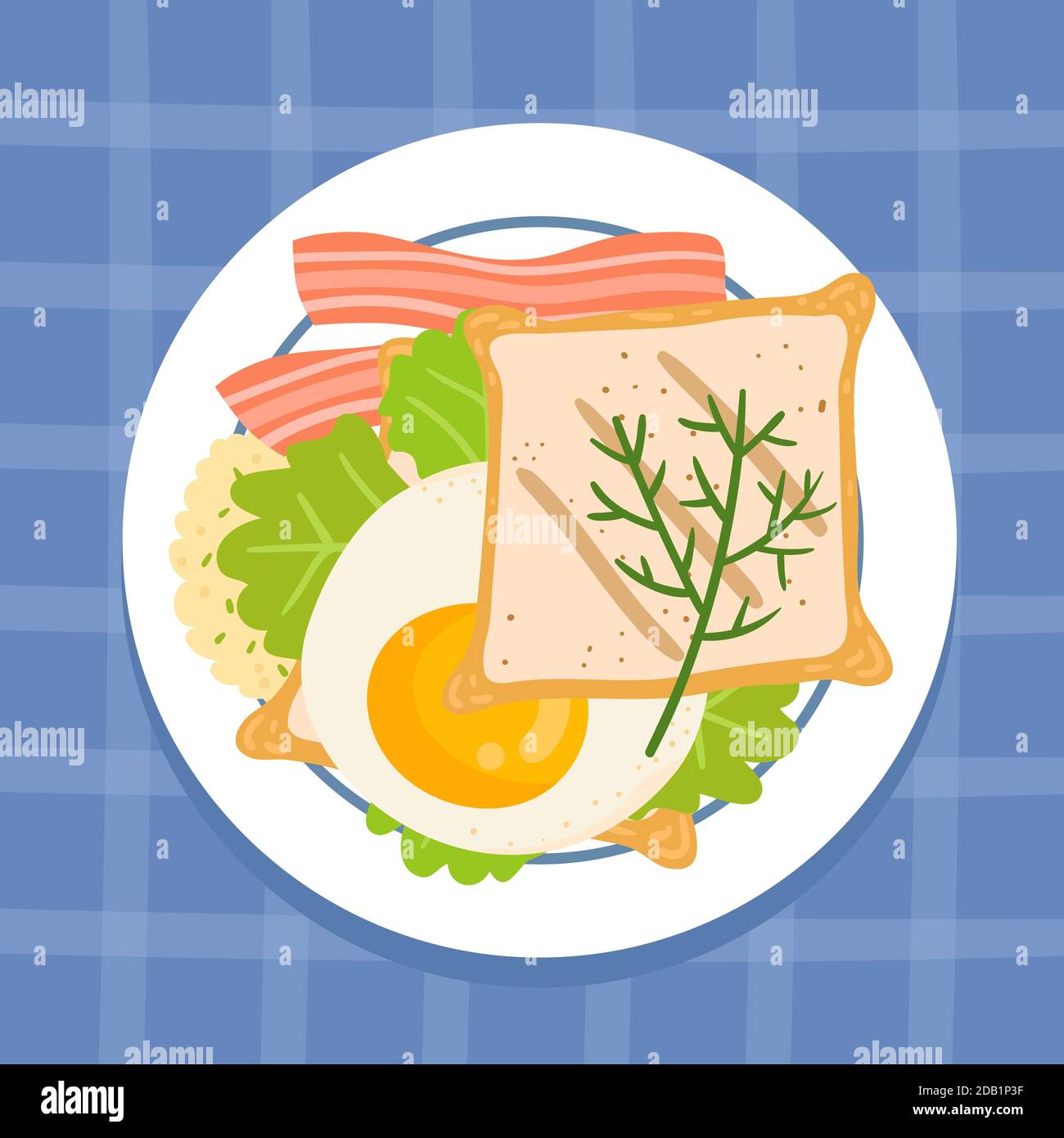 Illustrated delicious comfort food Vector illustration Stock Vector ...