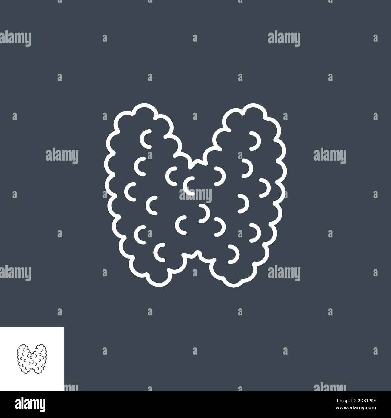 Thyroid Vector Line Icons Stock Vector Image & Art - Alamy