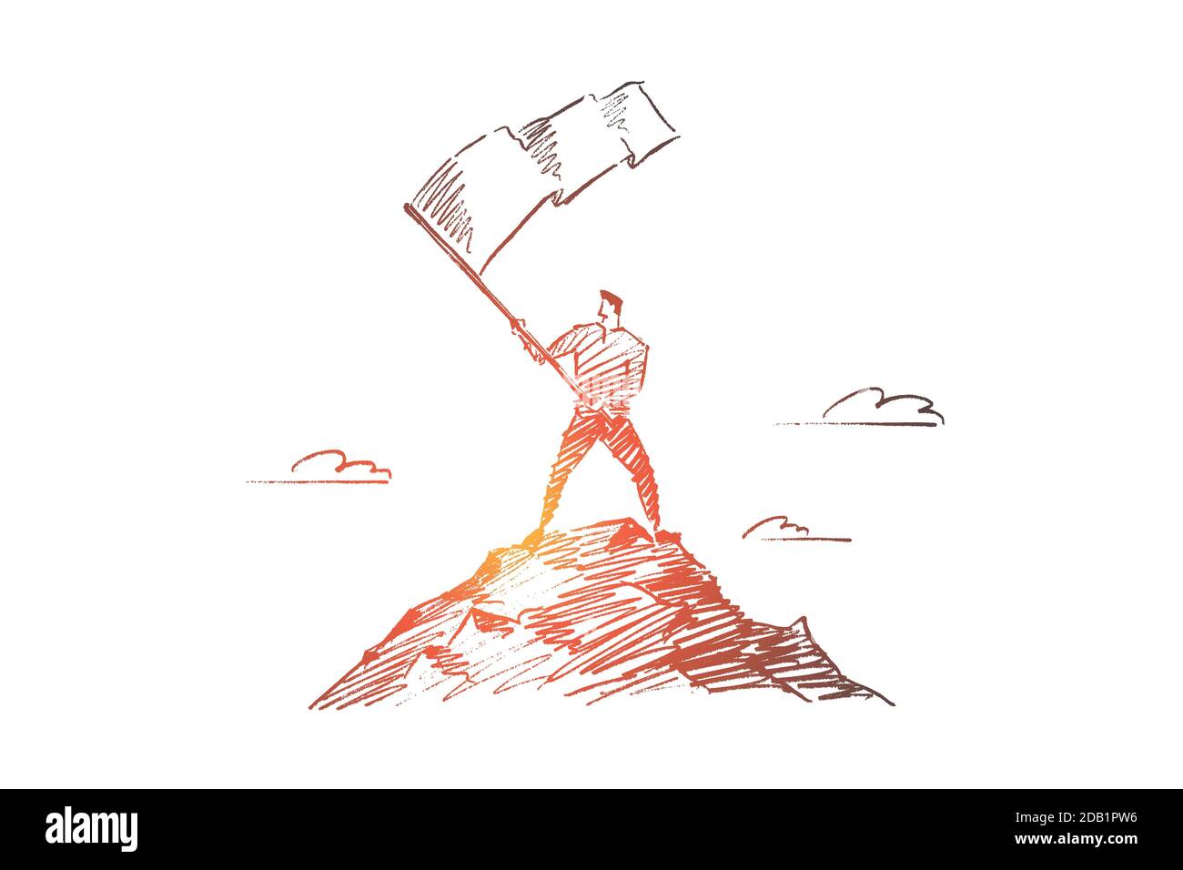 Vector hand drawn Leadership concept sketch Stock Vector Image & Art ...