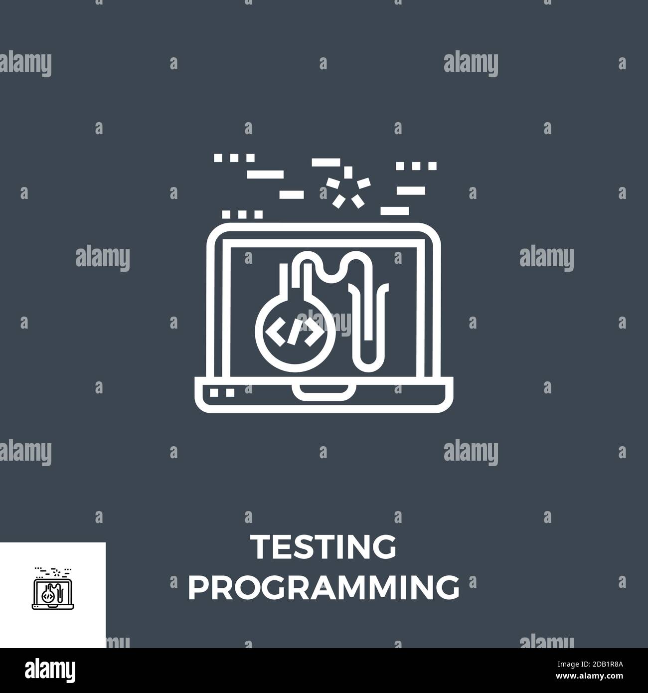 Software testing concept computer Stock Vector Images - Alamy