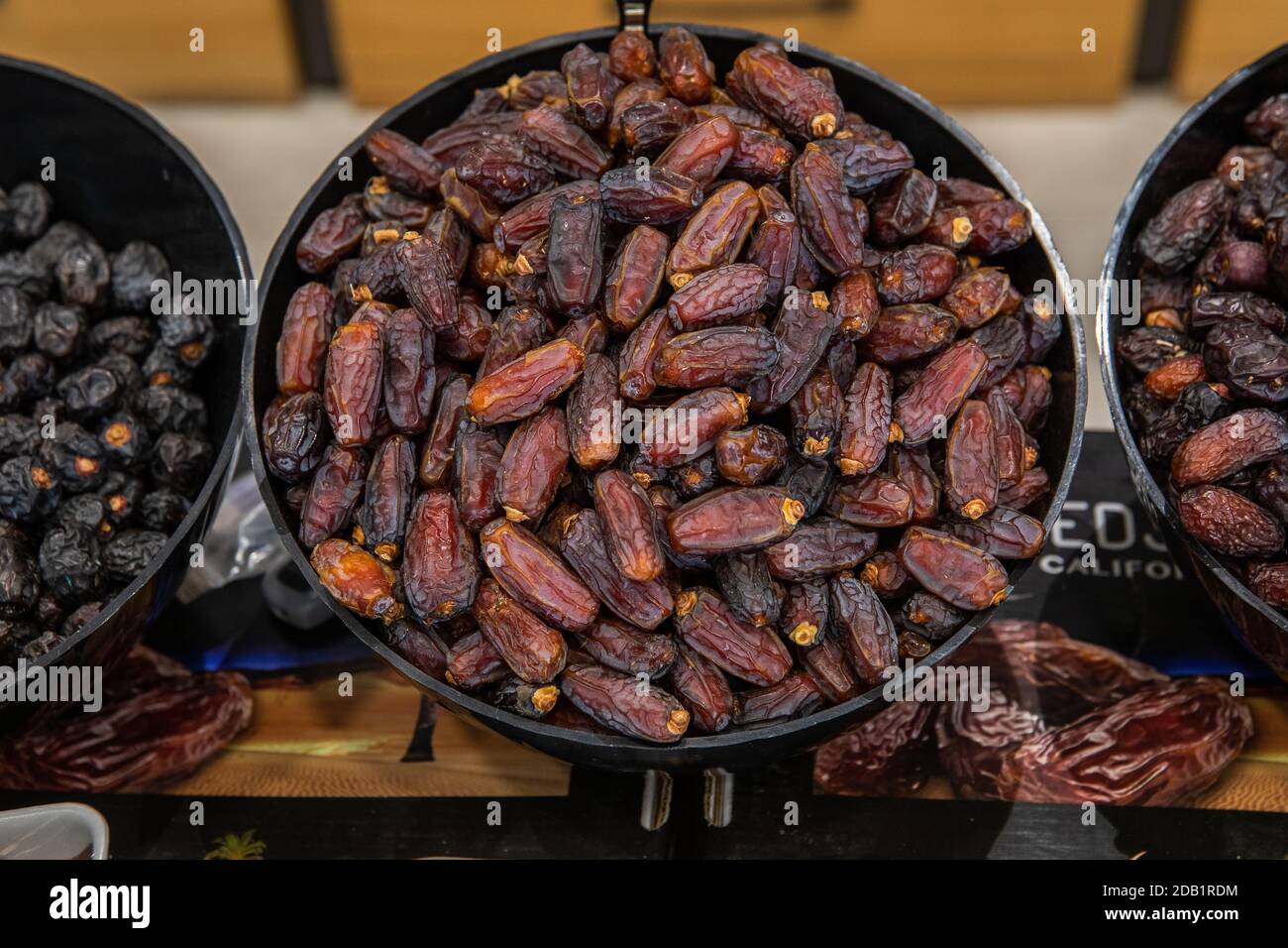 Raw organic fresh dried date fruits. Ramadan or iftar fruits food or ...