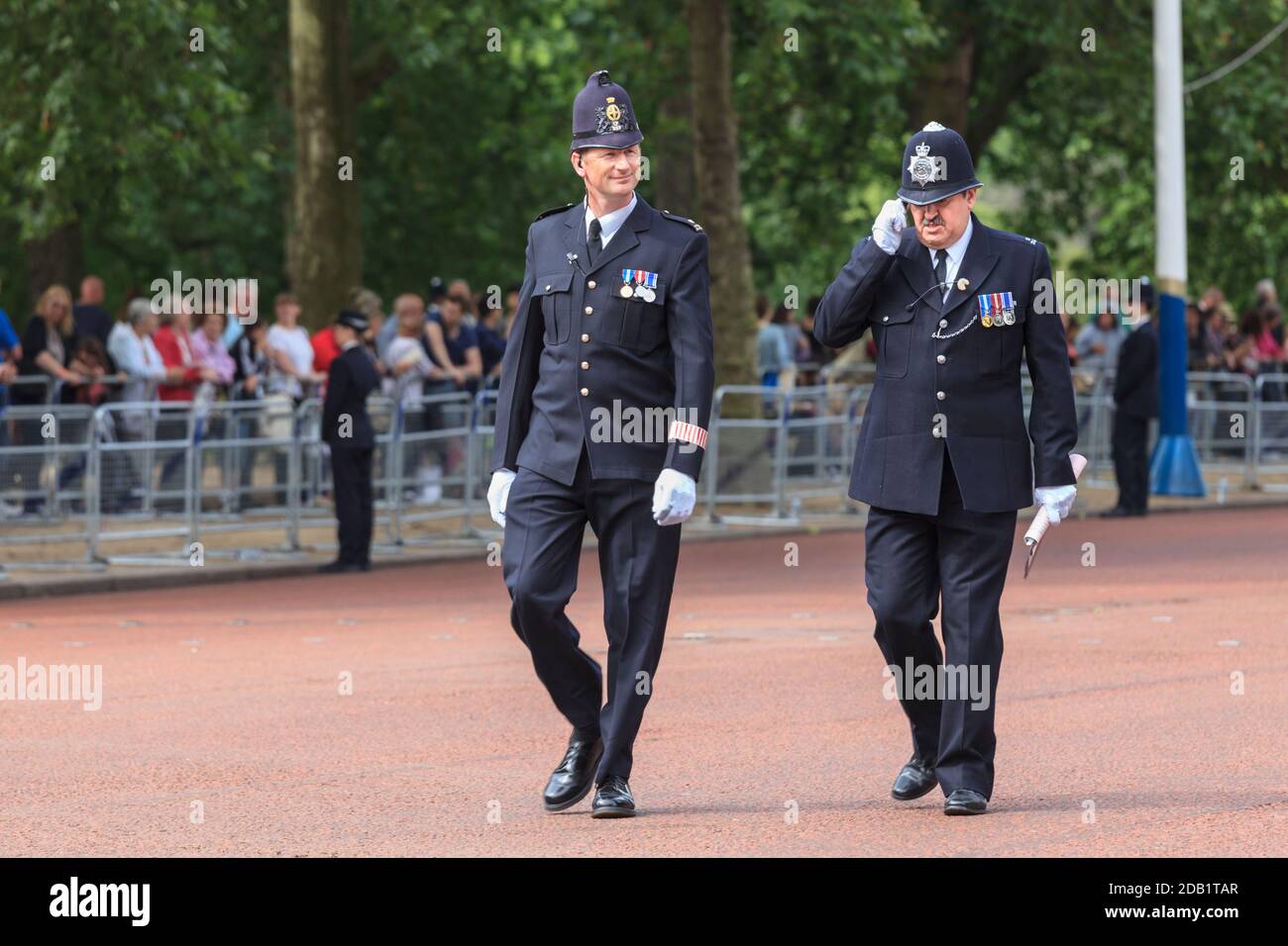 Two senior police officers from the City of London Police (left) and ...