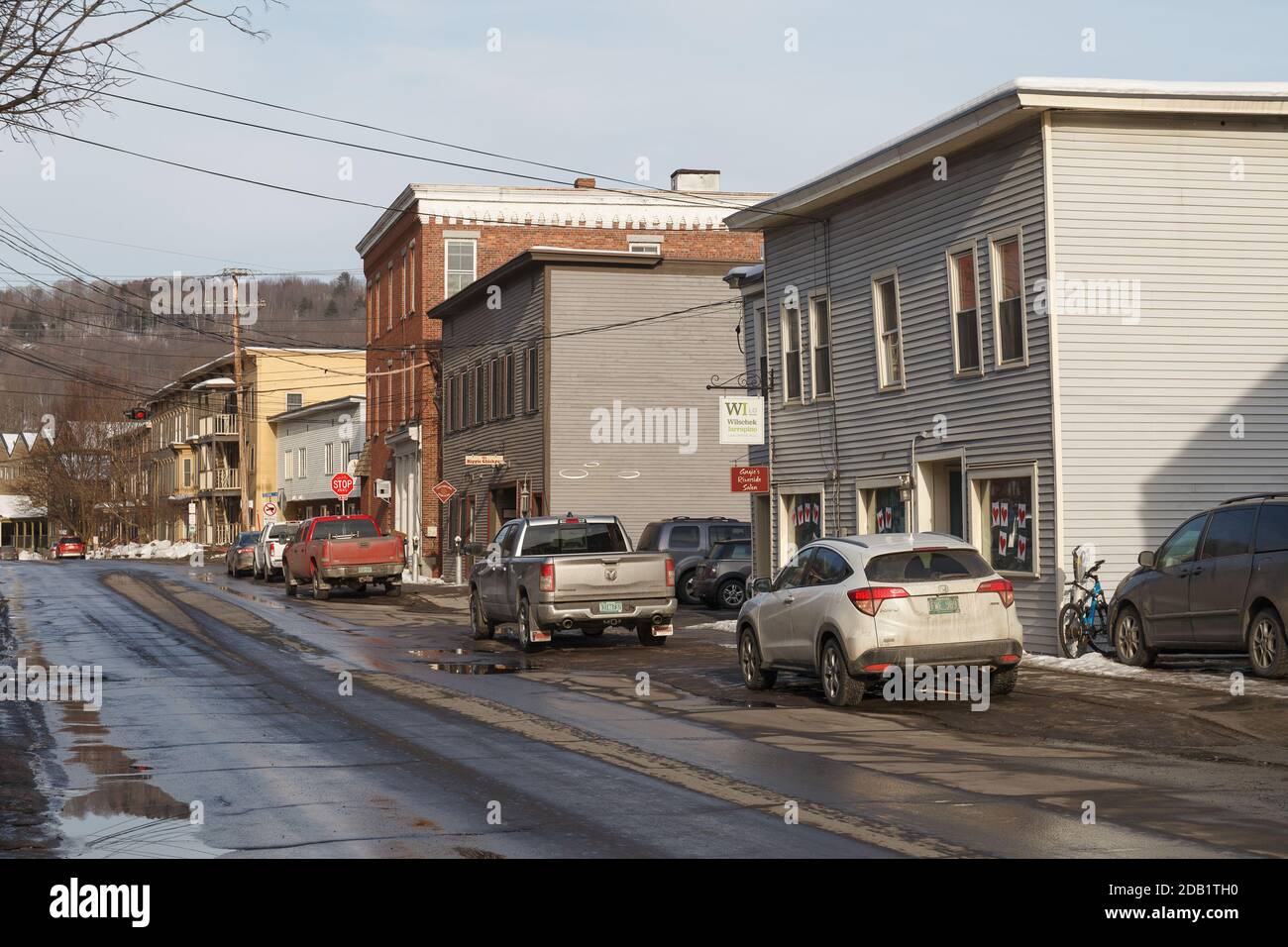 MONTPELIER, VERMONT, USA - FEBRUARY, 20, 2020: City view of the capital ...