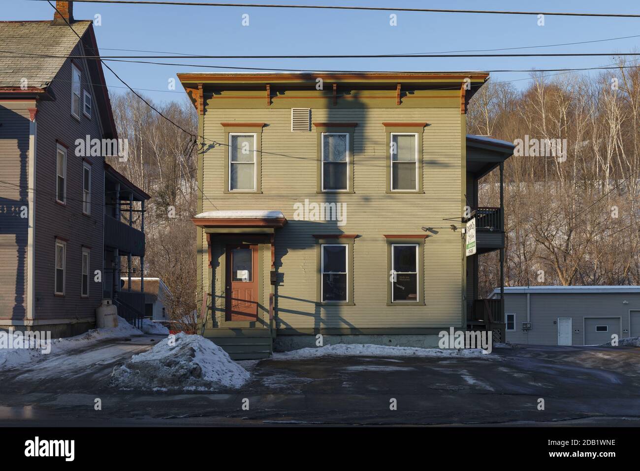 BARRE, VERMONT, USA - FEBRUARY, 21, 2020: Winter time city view Stock ...