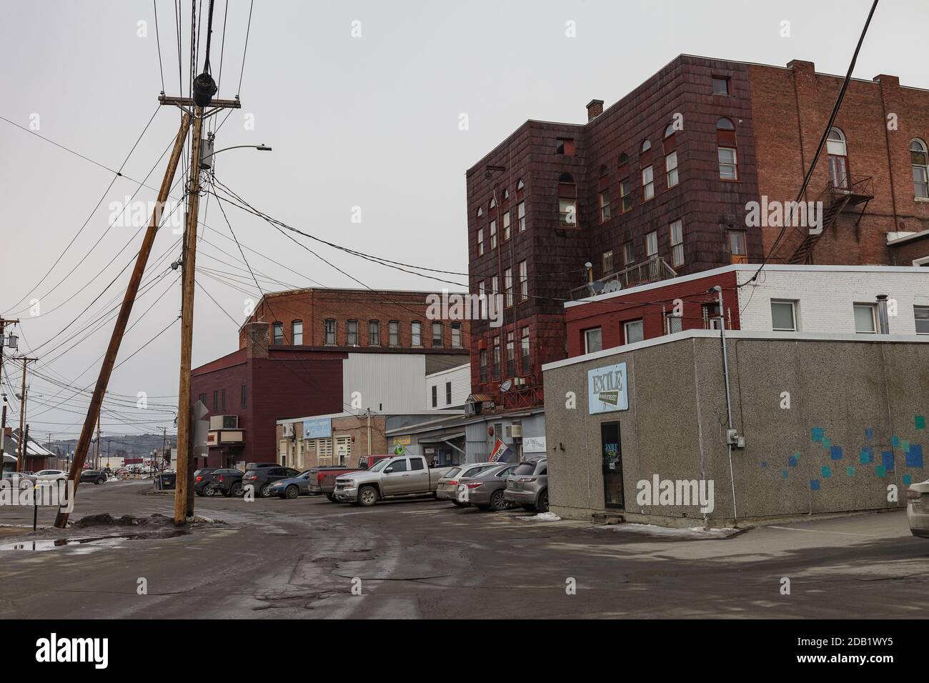 BARRE, VERMONT, USA - FEBRUARY, 22, 2020: Winter time city view Stock ...