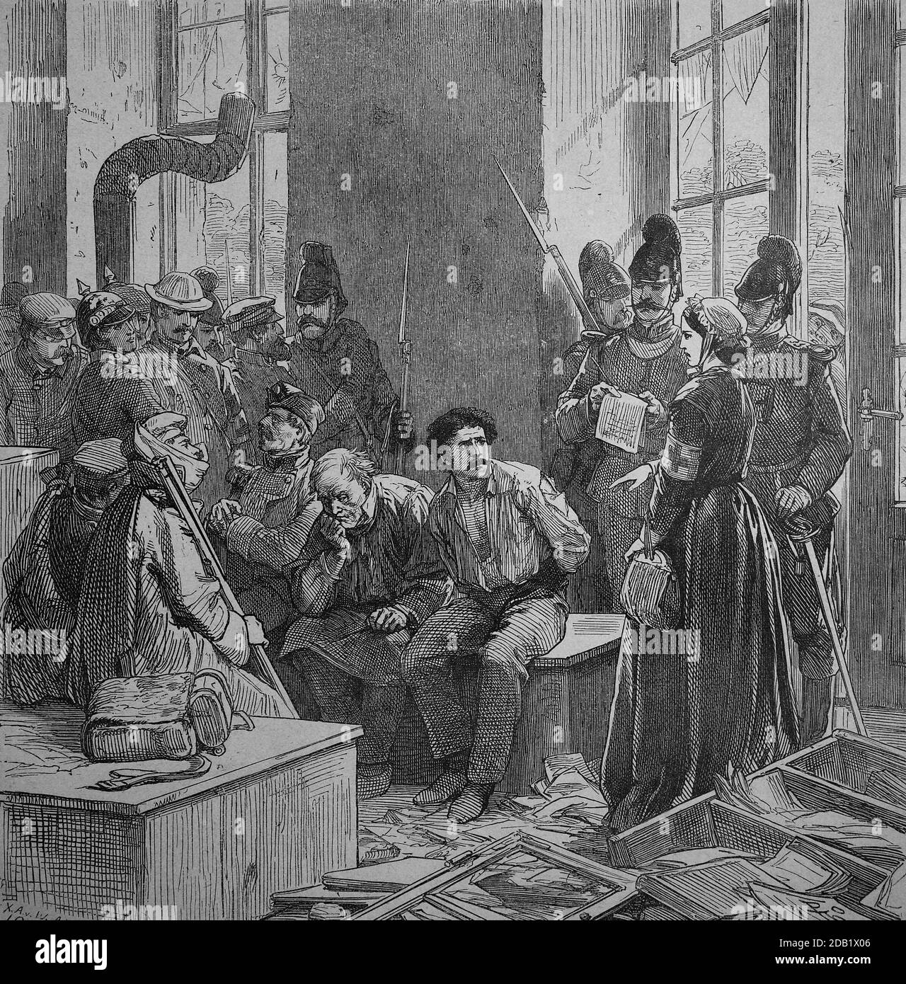 The Mayor of Riedfels and his son in interrogation, at the police ...