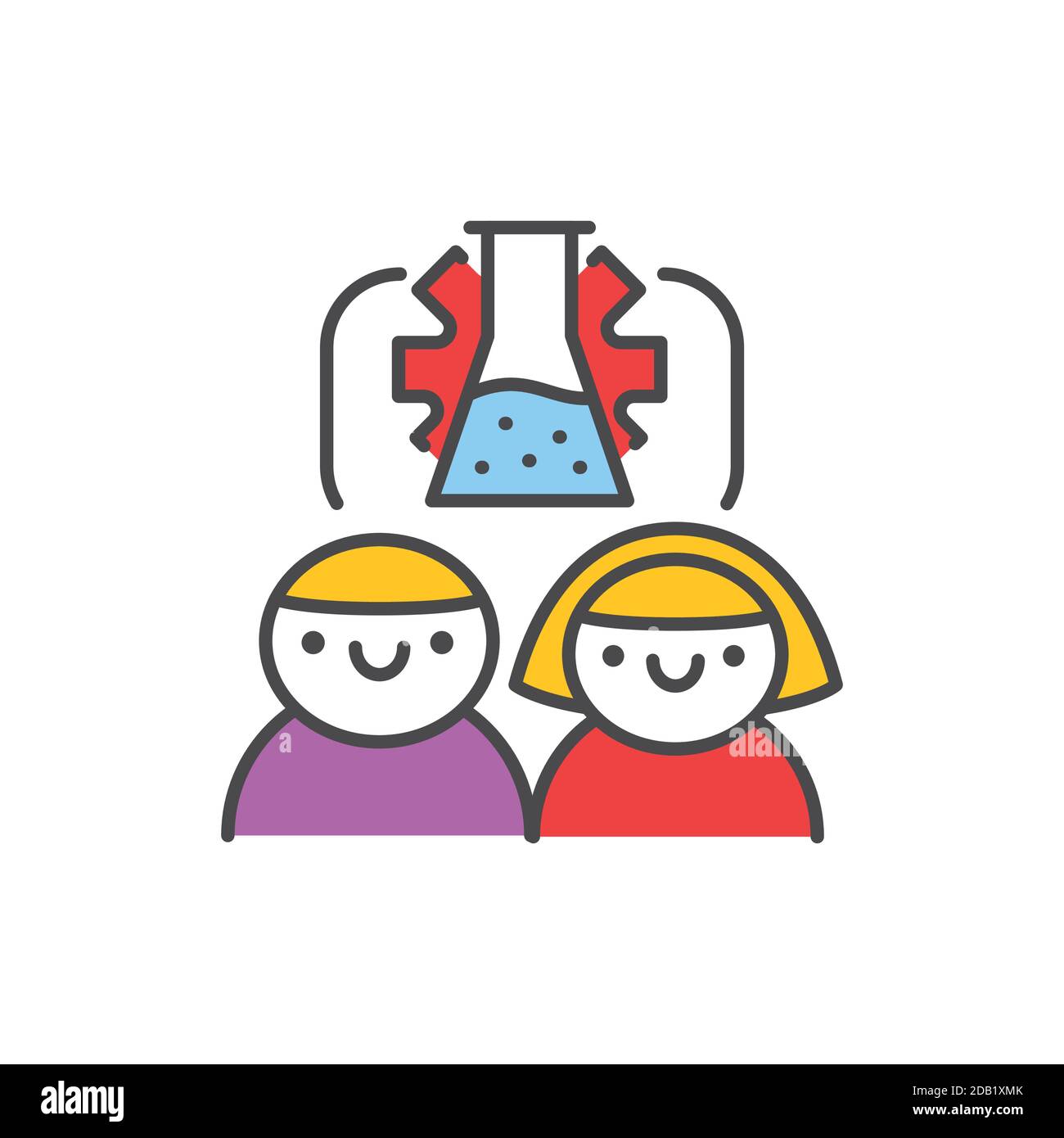 STEAM system color line icon. Pictogram for web page, mobile app, promo ...