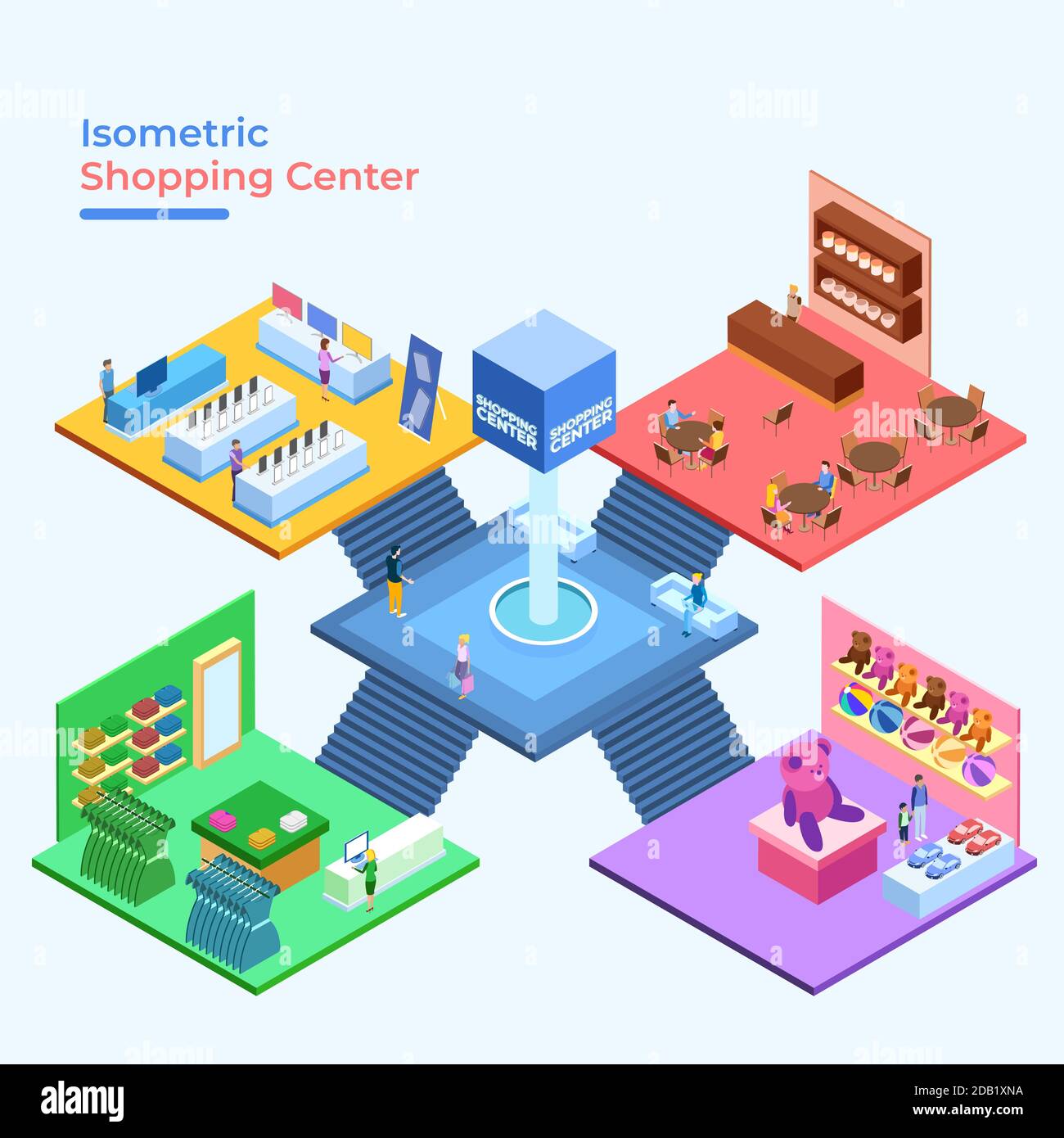 Woman isometric house hi-res stock photography and images - Alamy