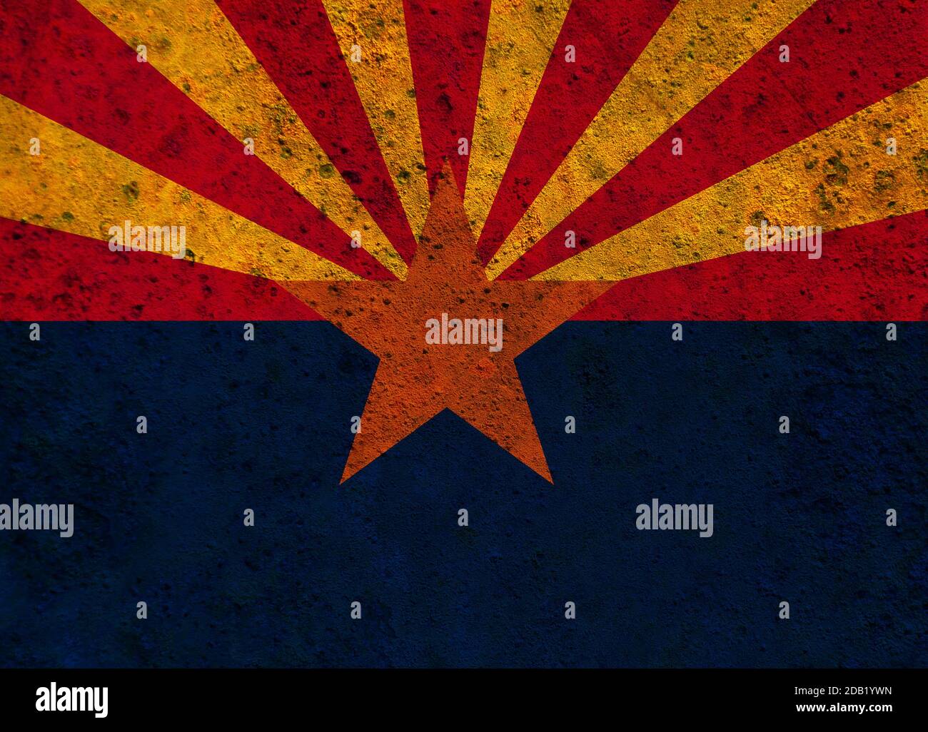 Flag of Arizona on rusty metal Stock Photo - Alamy