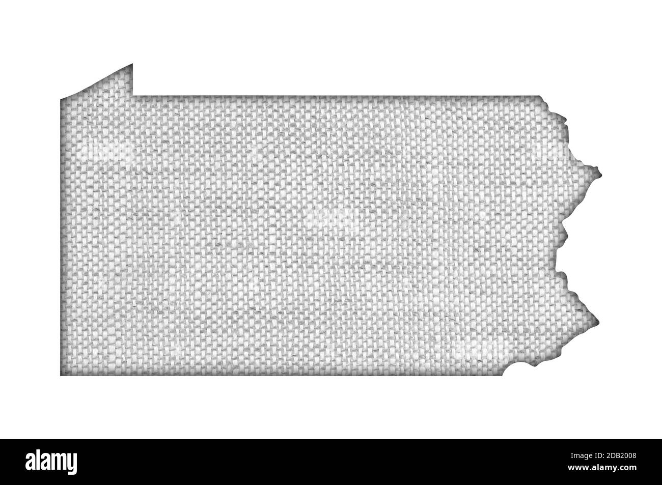 Pennsylvania map isolated on Cut Out Stock Images & Pictures - Alamy