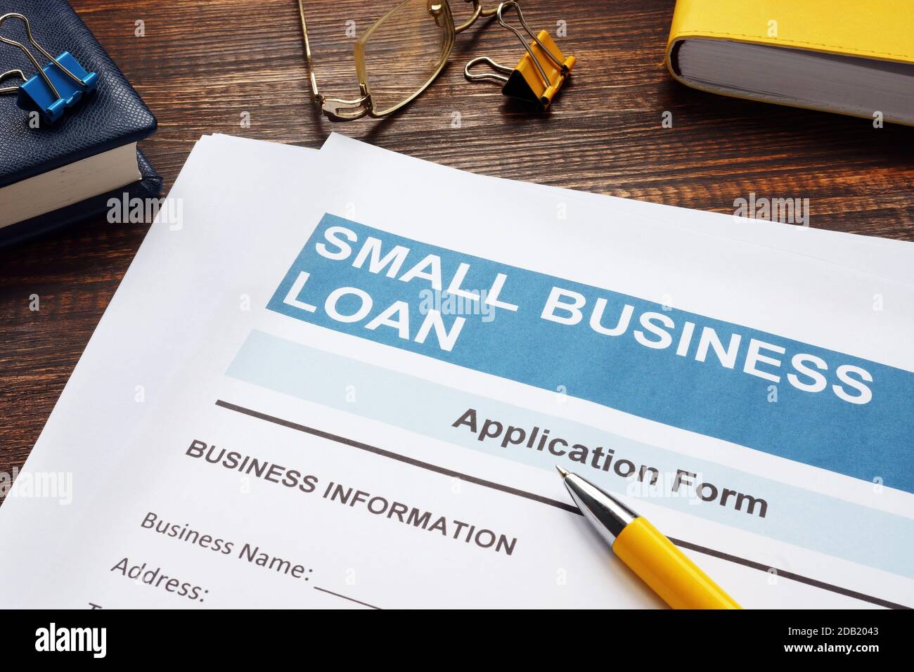 Business loan application form hi-res stock photography and images - Alamy