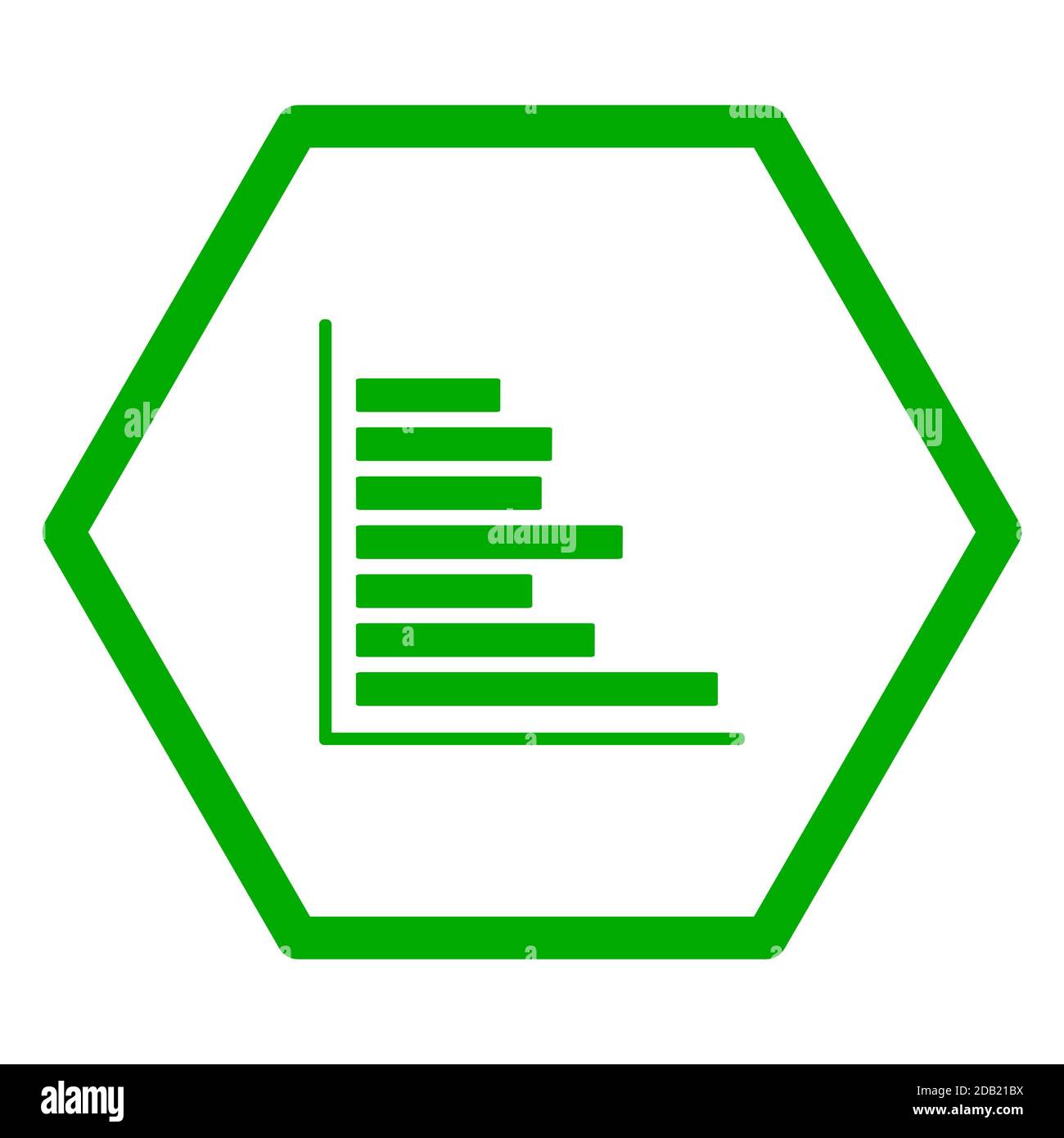 Chart and hexagon Stock Photo - Alamy