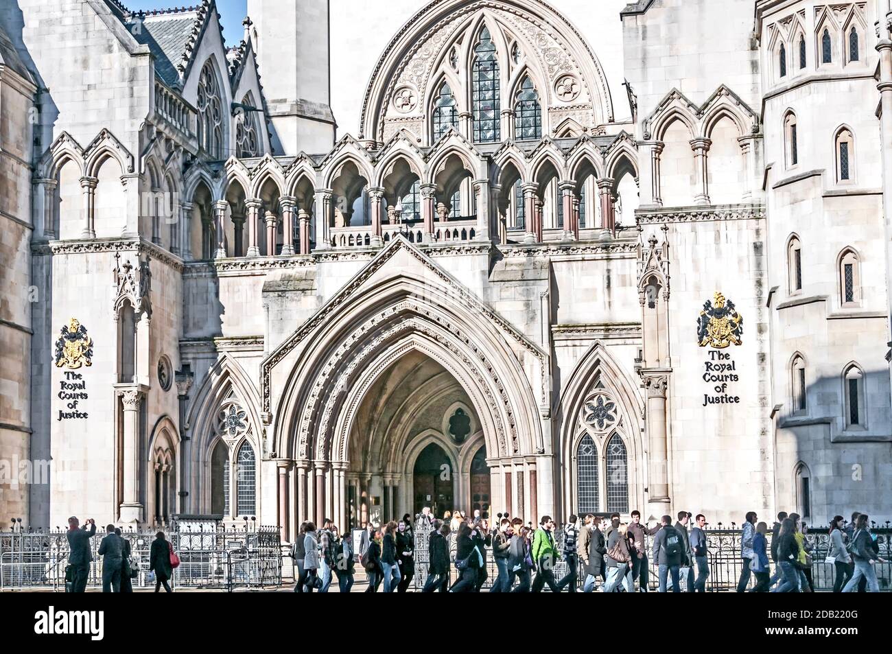 The Royal Courts of Justice, High Court, and court of appeal, London ...