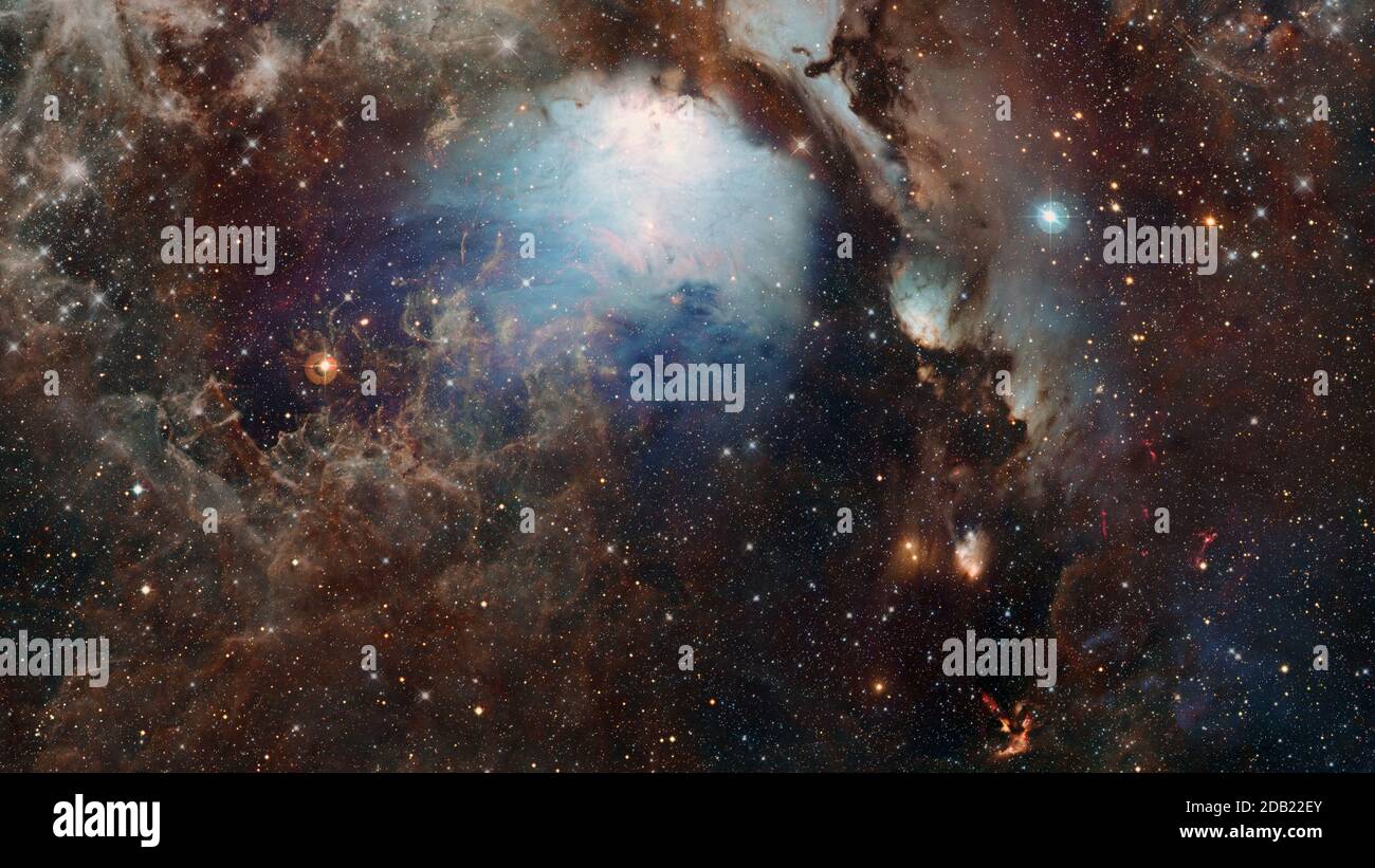 Infinite space background with nebulas and stars. This image elements ...
