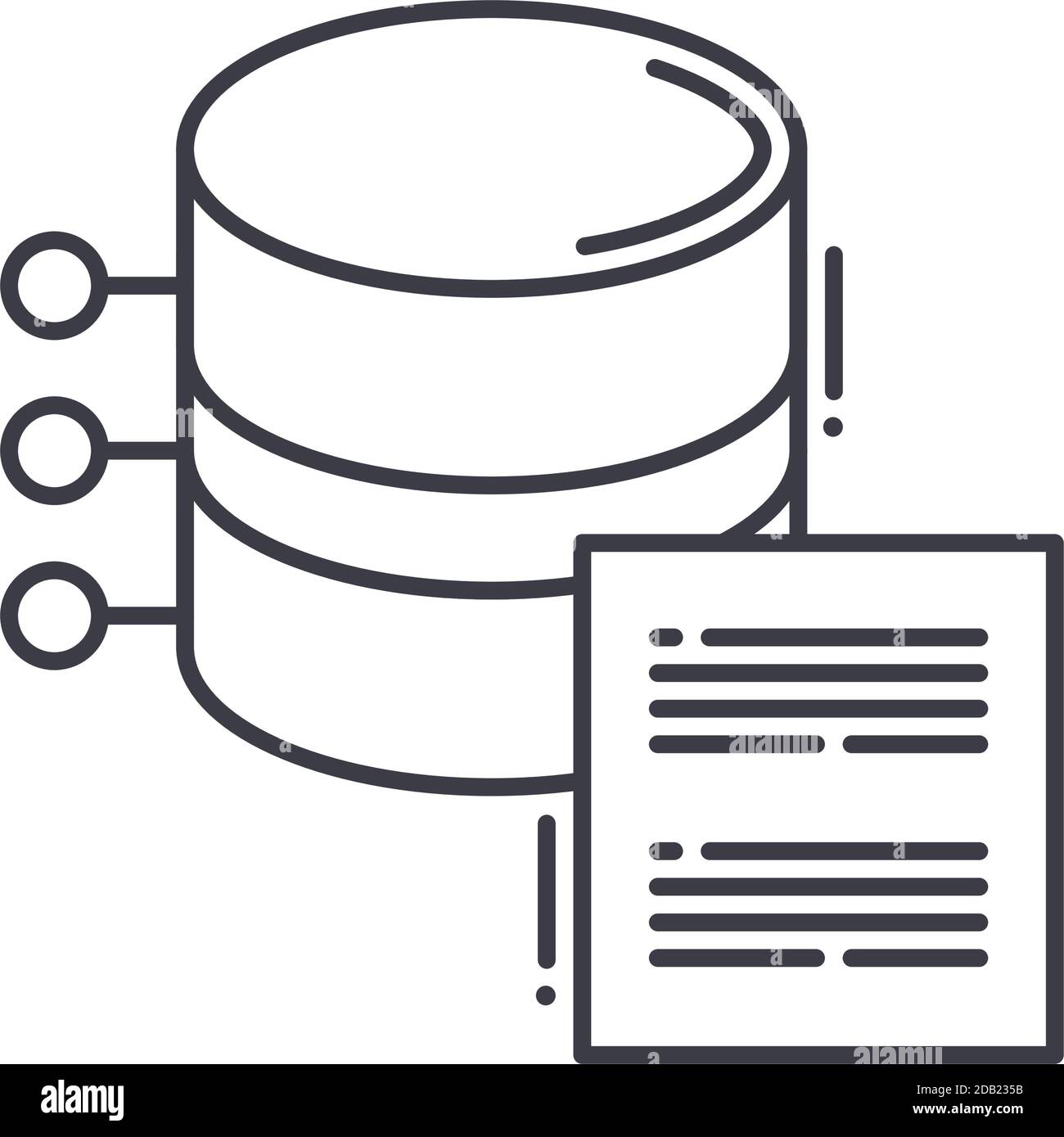 Central tendency icon, linear isolated illustration, thin line vector, web design sign, outline ...