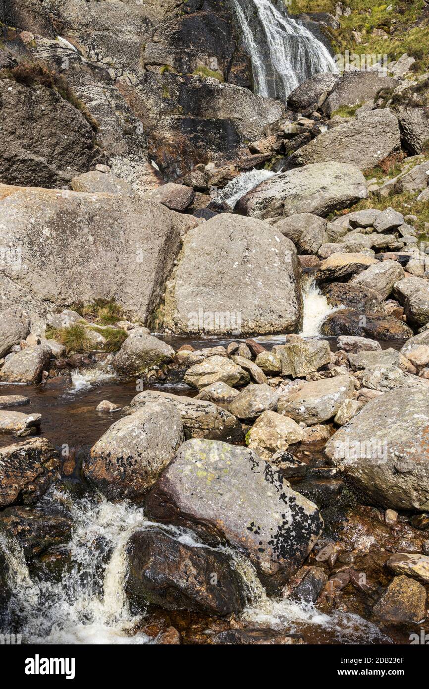 Mahon Falls walk, Comeragh mountains, County Waterford, Ireland Stock ...