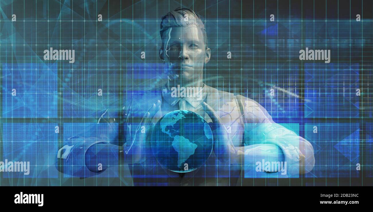 Global Assistance Program Presentation Concept Background Art Stock ...