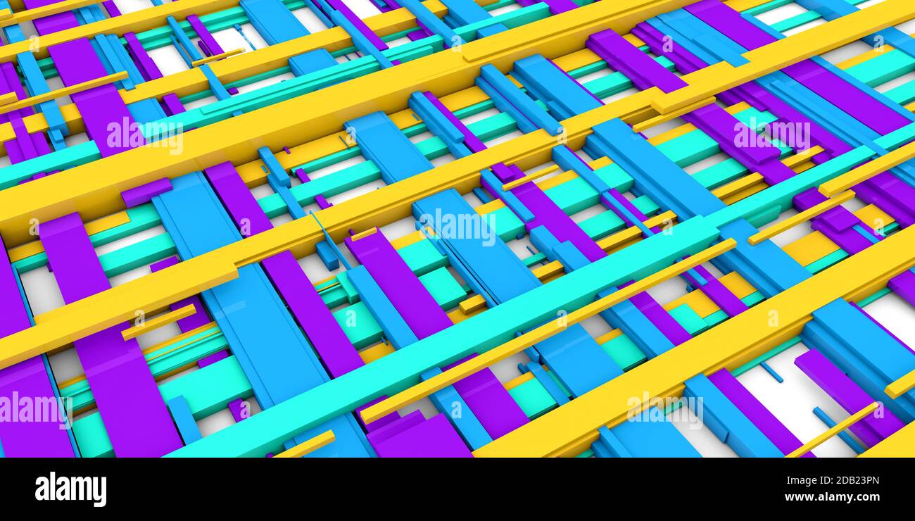 Advanced Manufacturing Technology Background in Blue Yellow and Purple ...