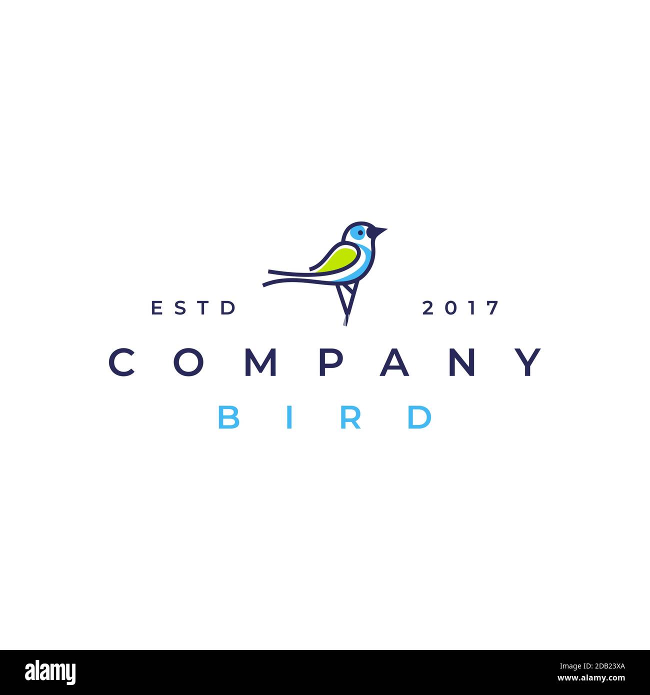 Magpie bird logo design vector icon illustration Stock Vector Image ...