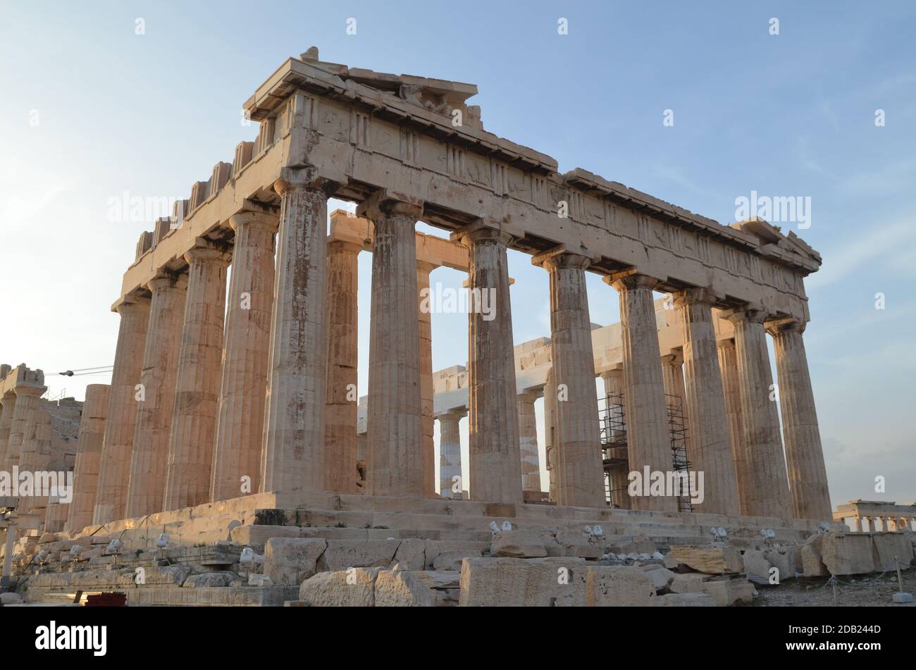 The beautiful and historical Parthenon temple in Athens, Greece Stock Photo - Alamy