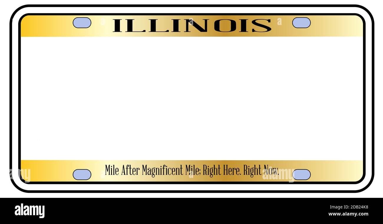 Illinois license plate hi-res stock photography and images - Alamy