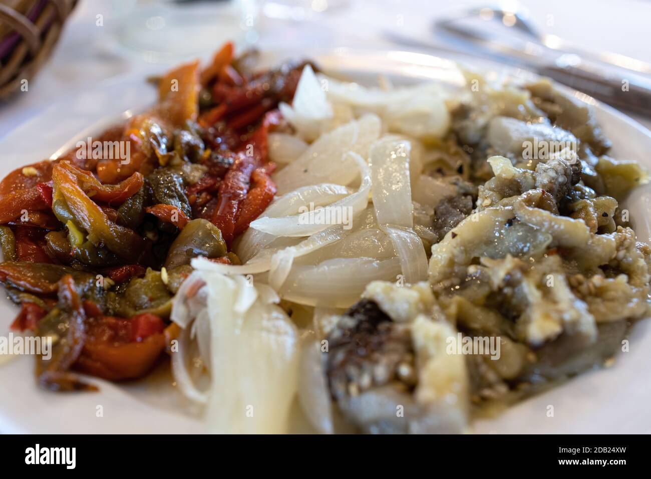 A closeup shot of a plate of Catalan traditional food Stock Photo - Alamy