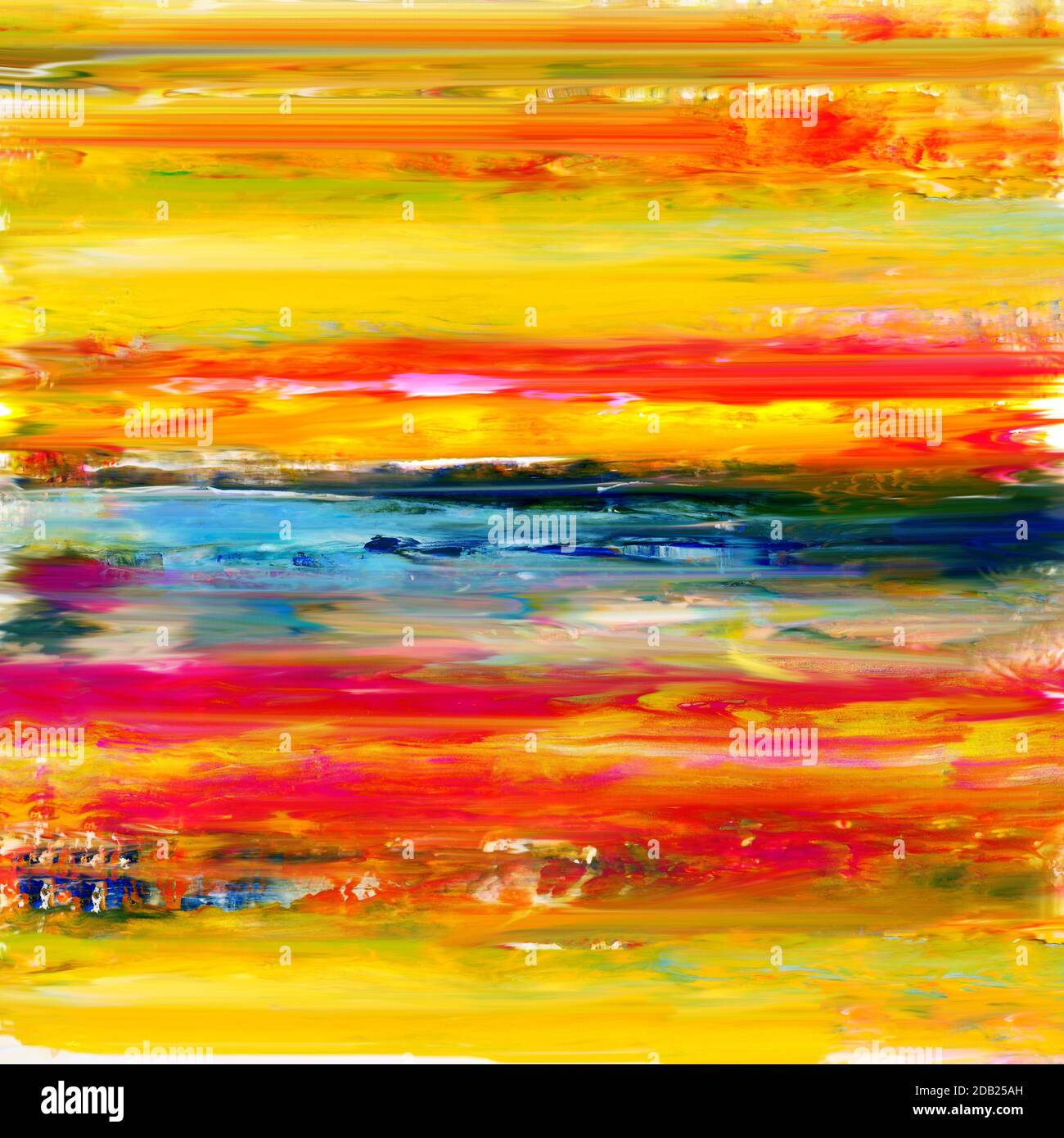 Colorful hand drawn oil paint stripes and line shapes. Multicolor ...