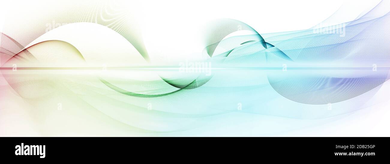 shifting light blue motion lines and blurred wave shapes on white ...