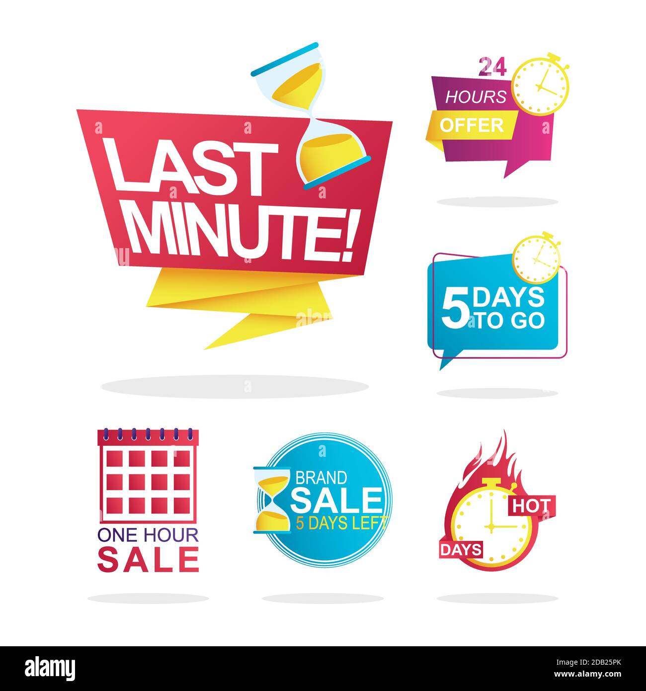 Sale countdown badges hi-res stock photography and images - Alamy