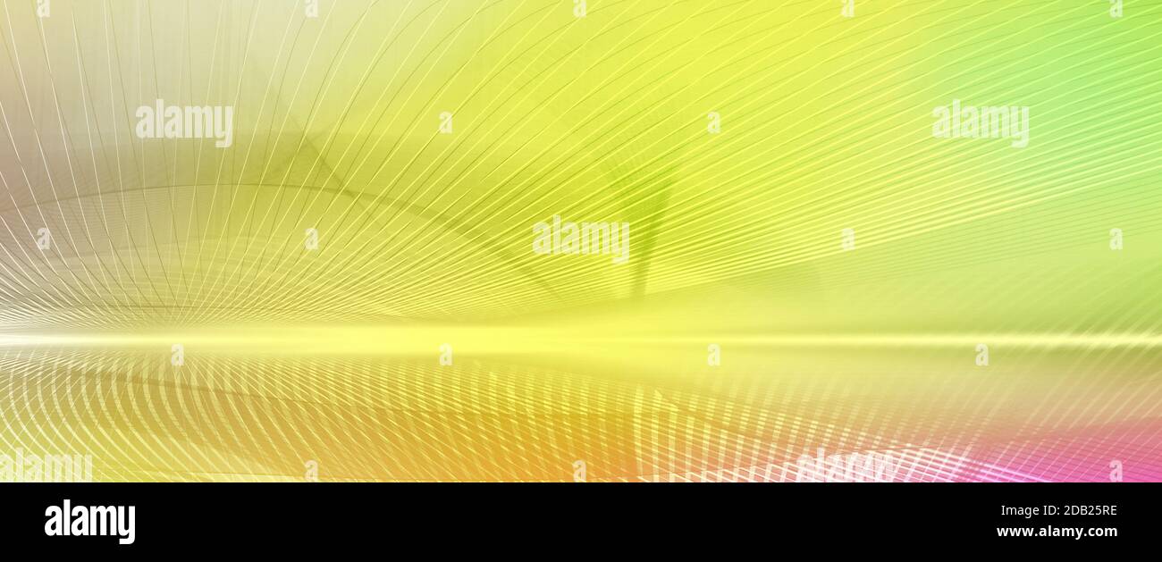 Abstract curved motion lines and wave shapes on blurred horizontal ...