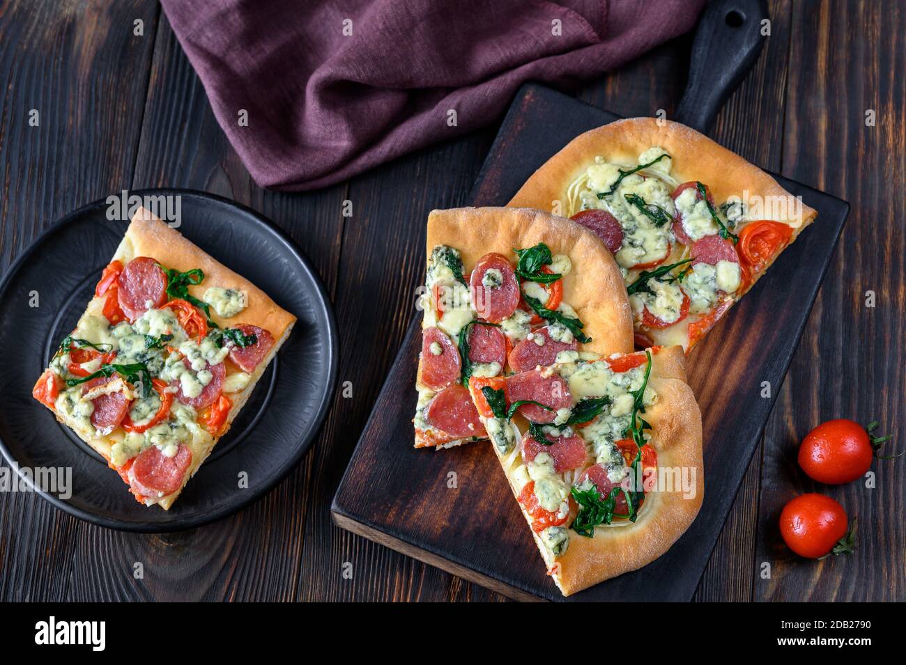 Coca pastry with spinach hi-res stock photography and images - Alamy
