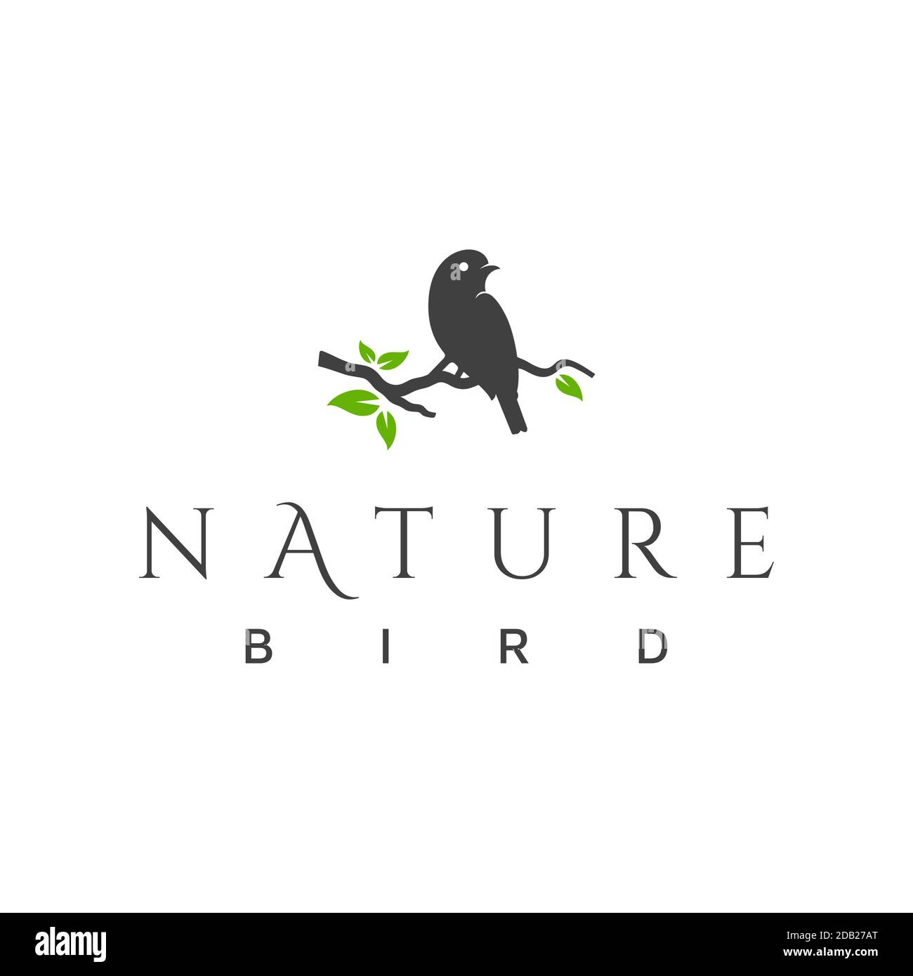 Nature bird logo design vector Stock Vector Image & Art - Alamy