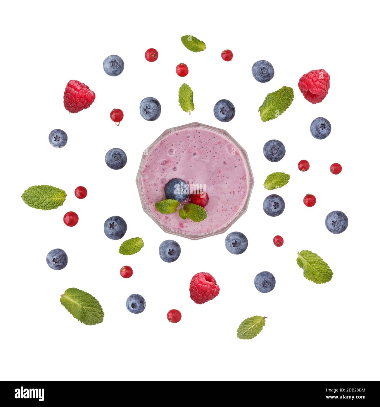 Smoothie border food background Cut Out Stock Images & Pictures - Alamy