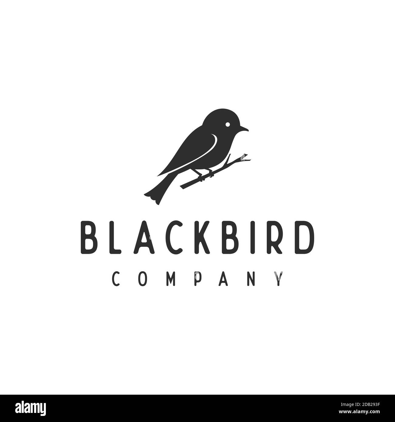Vintage retro bird silhouette logo design vector Stock Vector Image ...