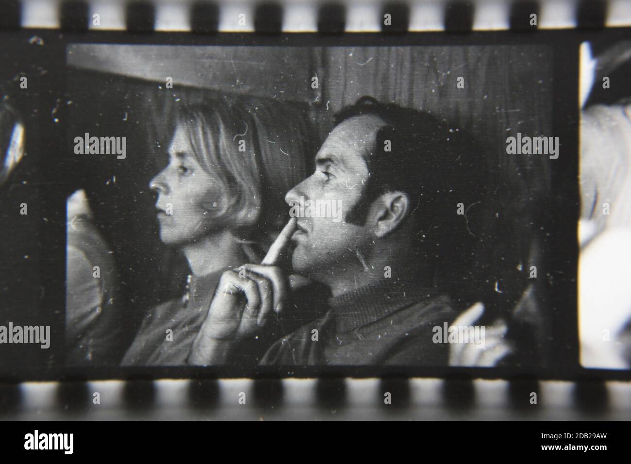 Fine 1970s vintage black and white photography of a seated audience ...