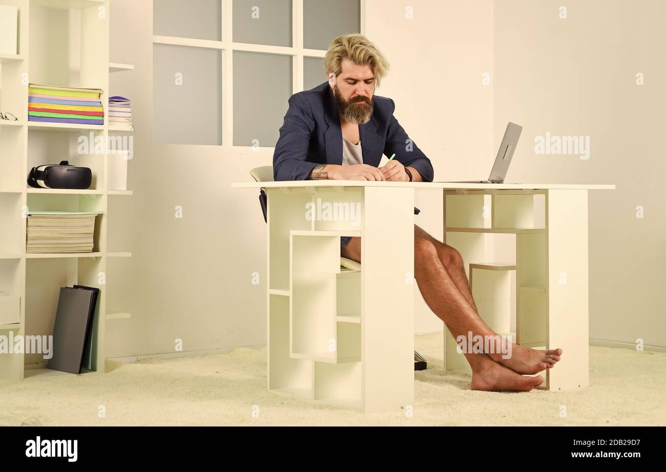 Office Work Barefoot High Resolution Stock Photography and Images - Alamy