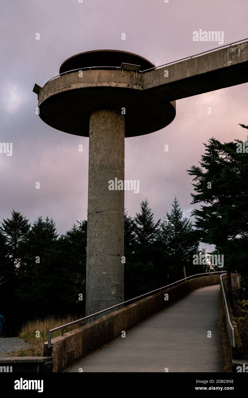 A view of the Clingman's Dome in the Great Smoky Mountains National ...